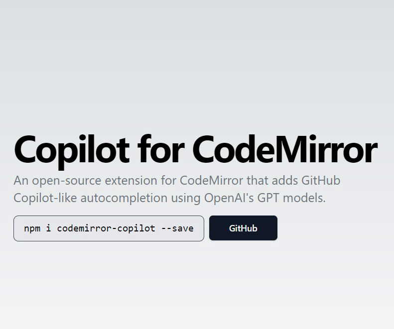 Copilot For Codemirror Genai Works