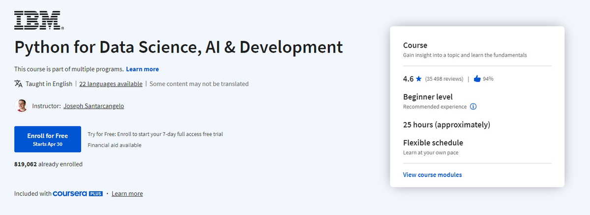 Python for Data Science, AI & Development | GenAI Works