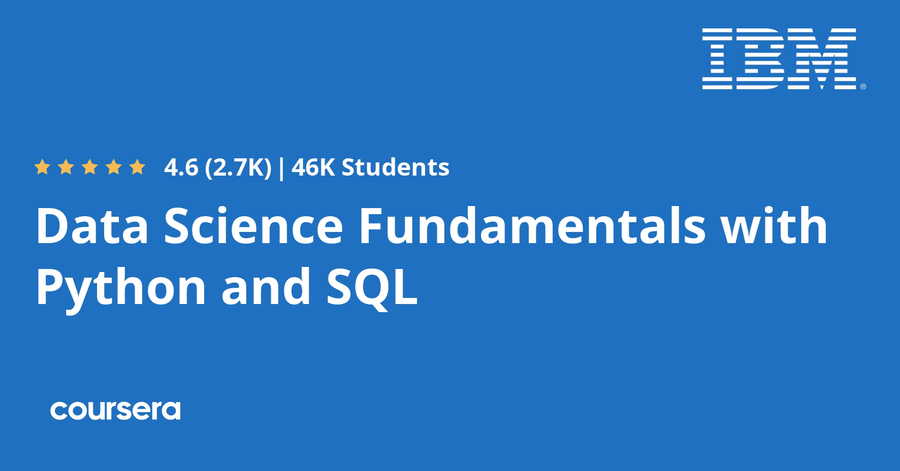 Specialization Fundamentals of Data Science with Python and SQL | GenAI ... Specialization Fundamentals of Data Science with Python and SQL | GenAI ...